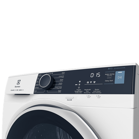 Heat pump dryer UltimateCare 500 8kg - EDH804H5WB | Electrolux Indonesia