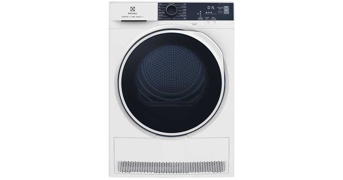 Heat pump dryer UltimateCare 500 8kg - EDH804H5WB | Electrolux Indonesia