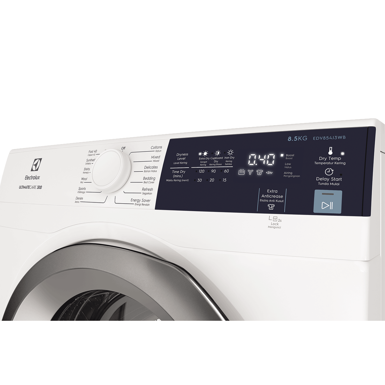 8.5kg clothes dryer - EDV854J3WB | Electrolux Indonesia