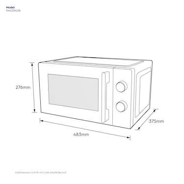 23L freestanding combi microwave oven - EMG23K22B | Electrolux Indonesia