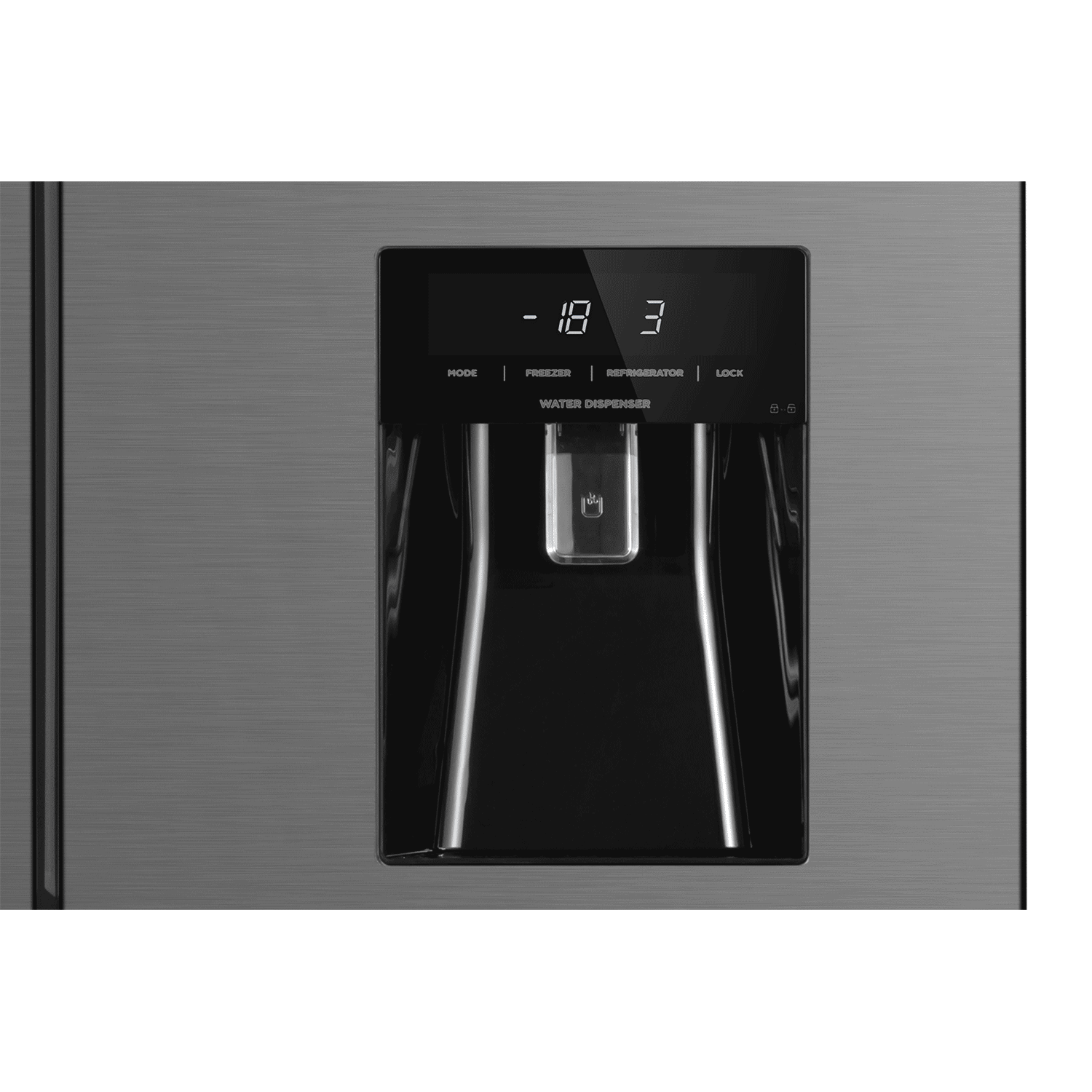 492L French door refrigerator EQE4960A-B - Glossy dark steel ...