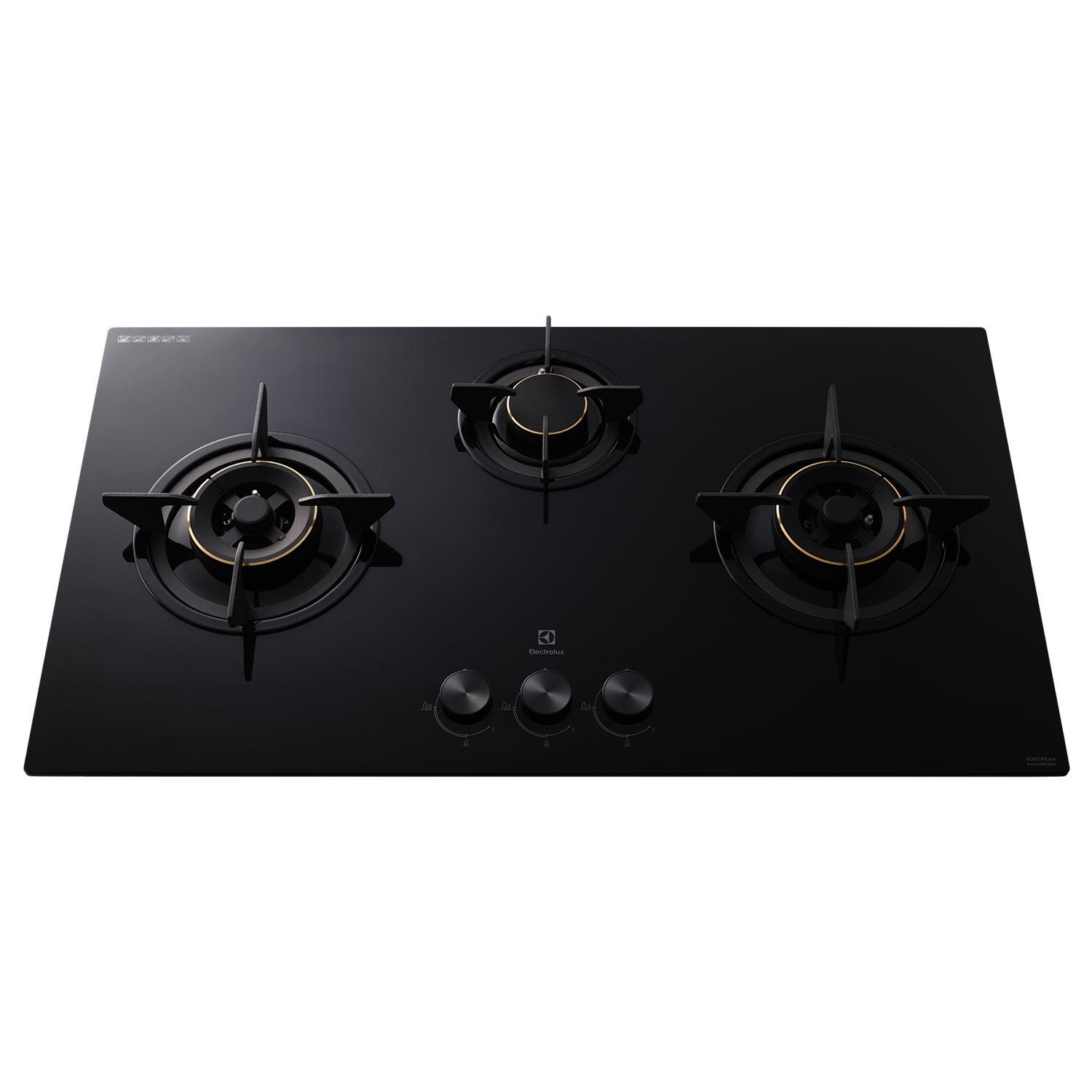90cm Ganar gas hob with 3 burners - EHG9330BE | Electrolux Indonesia